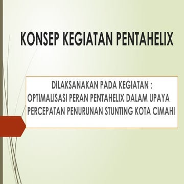 KONSEP KEGIATAN PENTAHELIX materi bersam | PPTX