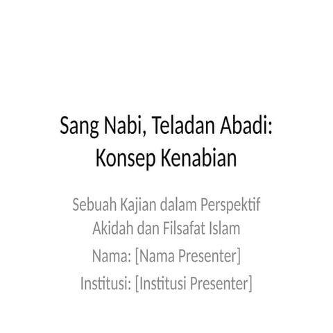 Konsep_Kenabian_Sang_Nabi dalam Islam.pptx