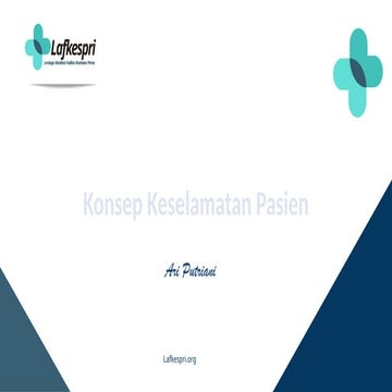 Konsep Keselamatan Pasien lafkes survieorp okri | PPTX