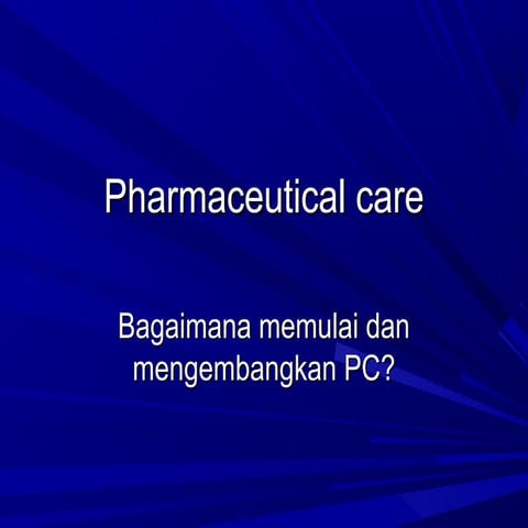 Konsep Dasar Farmasi Komunitas. pptx | PPTX