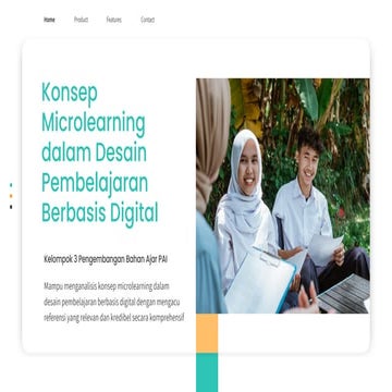 Konsep Microlearning dalam Pengembahan Bahan Ajar PAI | PDF