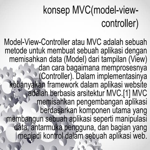 Konsep mvc | PPT