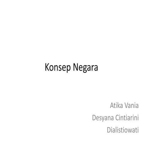 Konsep negara | PPT