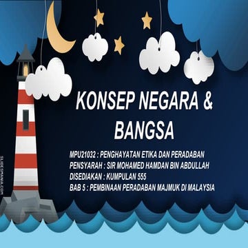 E-folio MPU21032 Topik 5 Konsep Negara Dan Bangsa | PPTX