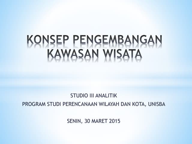 Konsep Ekowisata | PPT