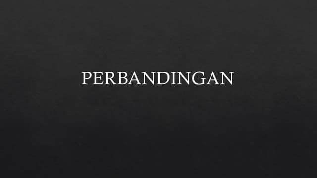 PowerPoint perbandingan MATERI kelas VII | PDF