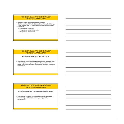 Konsep pergerakan asas (powerpoint) | PDF