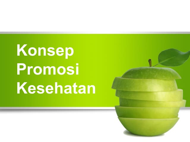 Konsep dasar promkes | PPTX