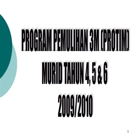 Konsep Program PROTIM | PPT