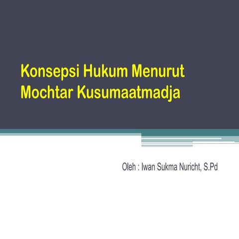 Konsepsi Hukum | PPT