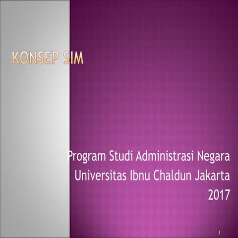 Konsep SIM | PPT