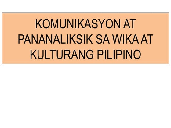 Bilingguwalismo at Multilingguwalismo | PPT