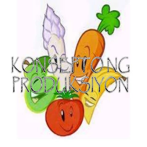 KONSEPTO NG PRODUKSIYON | PPTX