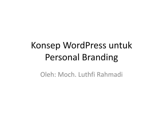 Materi 12 wordpress | PPTX