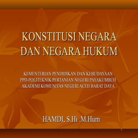 Konstitusi negara-dan-negara-hukum | PPT