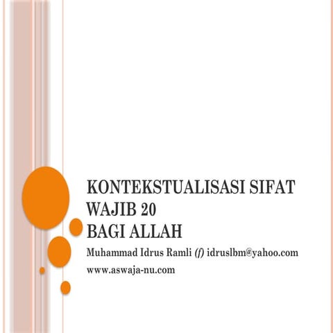 Kontekstualisasi Sifat Wajib Alloh 20.pptx