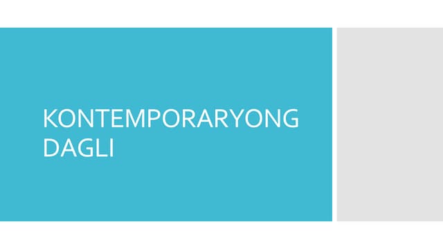 FILIPINO 10 QUARTER 2 LESSON 2 " DAGLI " pptx. | PPTX