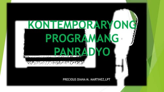 Pagsulat ng iskrip ng programang panradyo | PPT