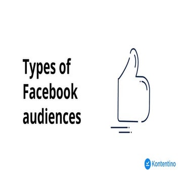 Kontentino.com | Types of Facebook Audiences | PDF