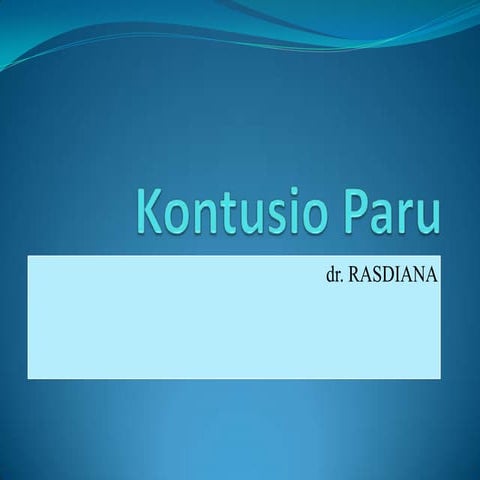 Kontusio paru AKPER PEMKAB MUNA | PPTX