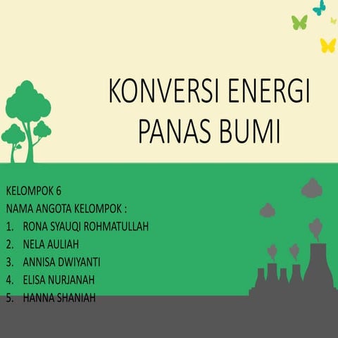 Konversi energi panas bumi | PPTX