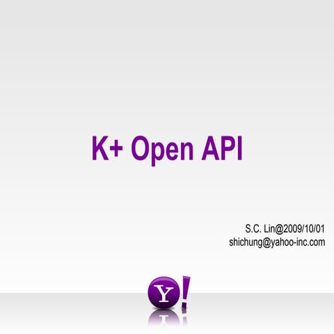 TWOHD_K+ API | PPT