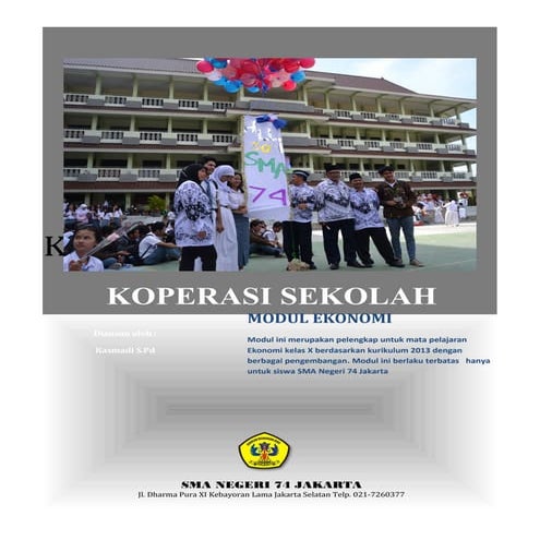 Modul Ekonomi : Koperasi Sekolah | PDF