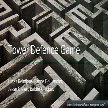 Tower defence game | PPTX