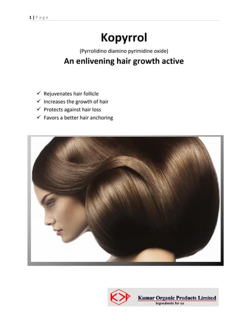 Kopexil aqua- 100 % water soluble hair growth stimulant | PPTX