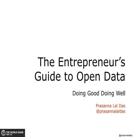 The entrepreneur's guide to open data | PPT