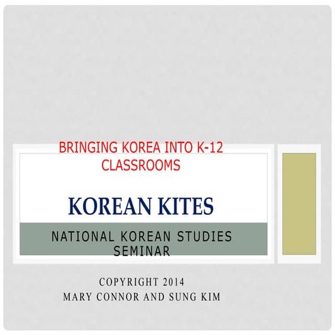 Korea ppt-korean kites | PPTX