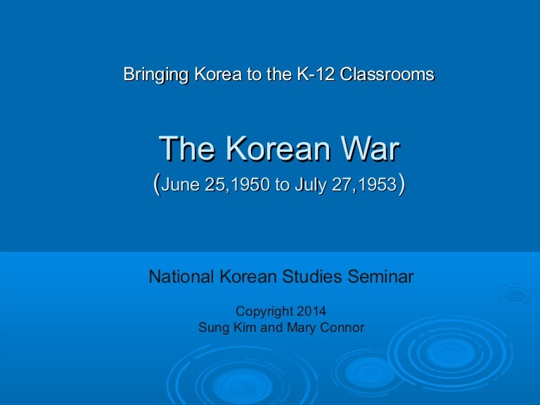 Korea ppt-korean war