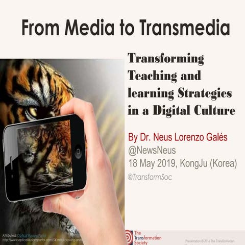 From Media to Transmedia: Transforming Teaching and learning Strategies ...
