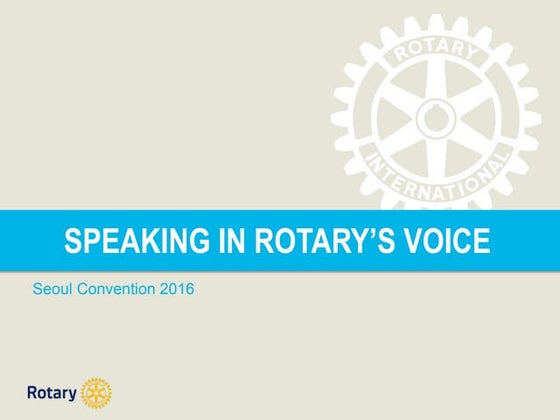 Rotary - Creating a public relations plan | PPT