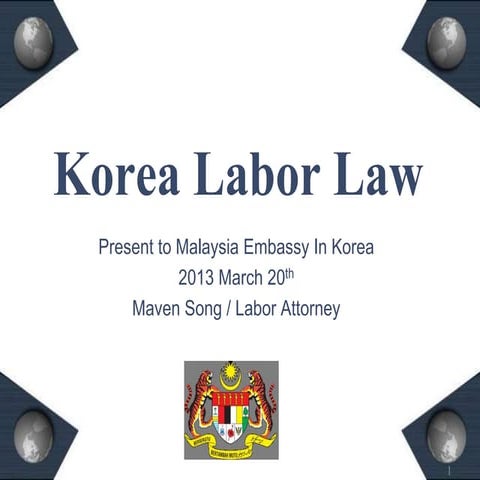 Korean labor law | PPTX