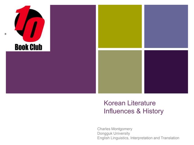 Korean literature | PPTX