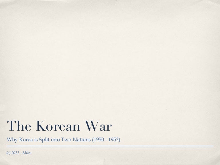 Korean war (ppt)