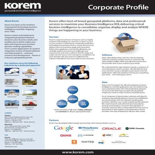 Korem Company Overview | PDF