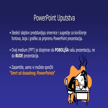 Korisna uputstva za izgled prezentacije | PPTX
