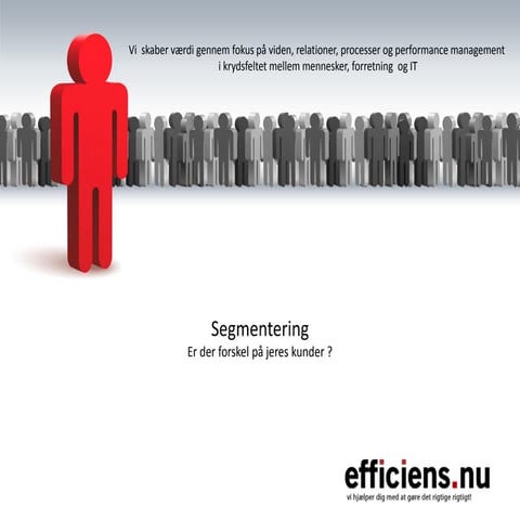 Kort om segmentering | PDF