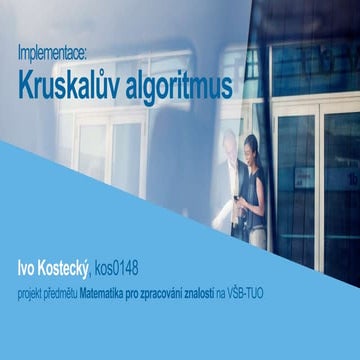 Kruskalův algoritmus - implementace | PPT