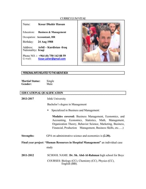 muhammad ikram cv | DOC