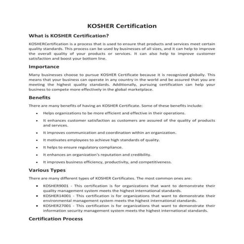 Kosher Certification.ppt