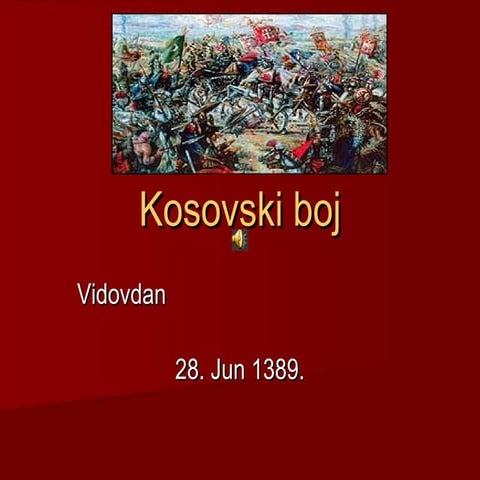 Kosovski boj | PPT