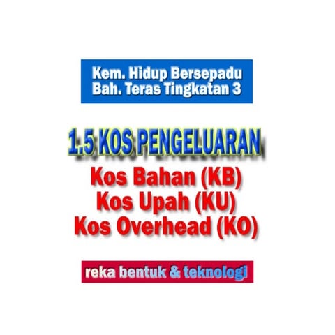 Kos pengeluaran | PPT