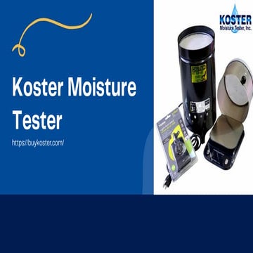 Koster Moisture tester | PPT