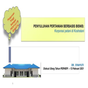 Kostratani dan korporasi petani perhepi (yuti) | PPTX