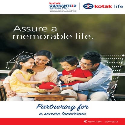 E-Brochure For Kotak Fortune Maximiser - Kotak Life | PDF