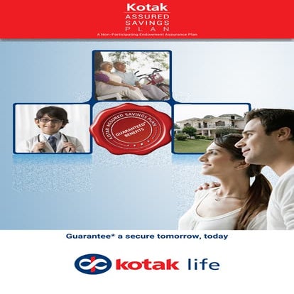 E-Brochure For Kotak Assured Savings Plan - Kotak Life | PDF
