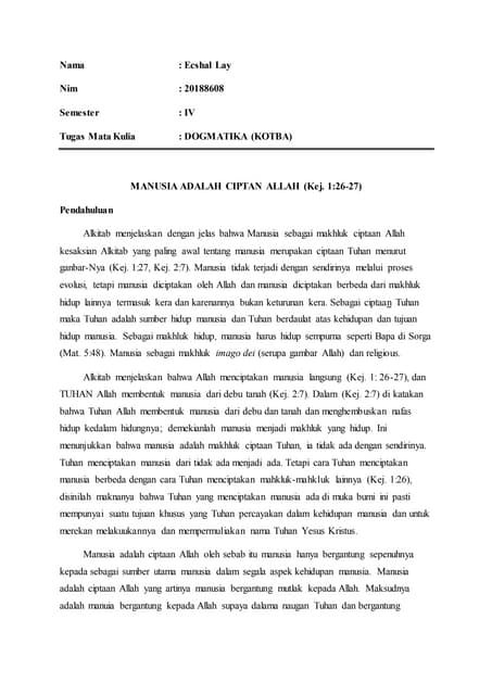 Identitasku Dalam Kristus | PDF